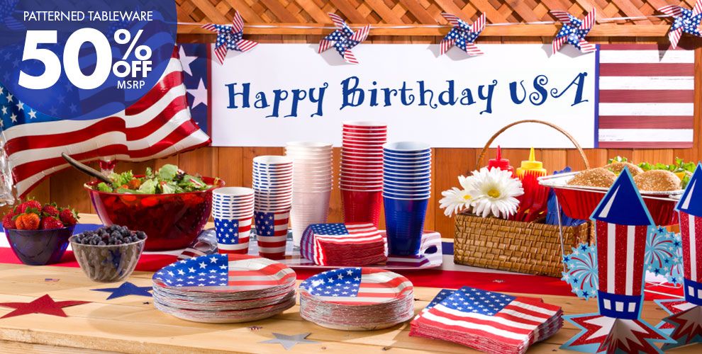 American Flag Party Supplies Party City