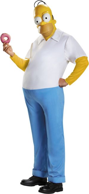 Adult Homer Simpson Costume Plus Size Premium - The Simpsons - Party City