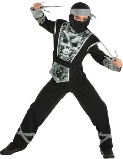 Child Light-Up Skeleton Ninja Costume | Party City